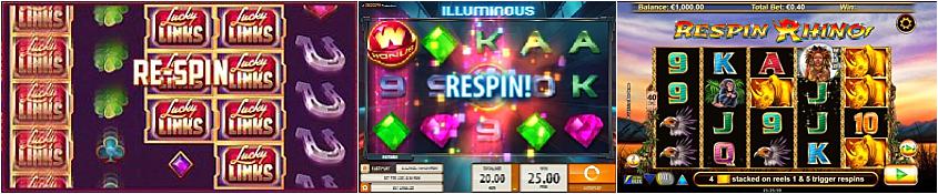 Respins Slot Machines - Best US Slots with Respins