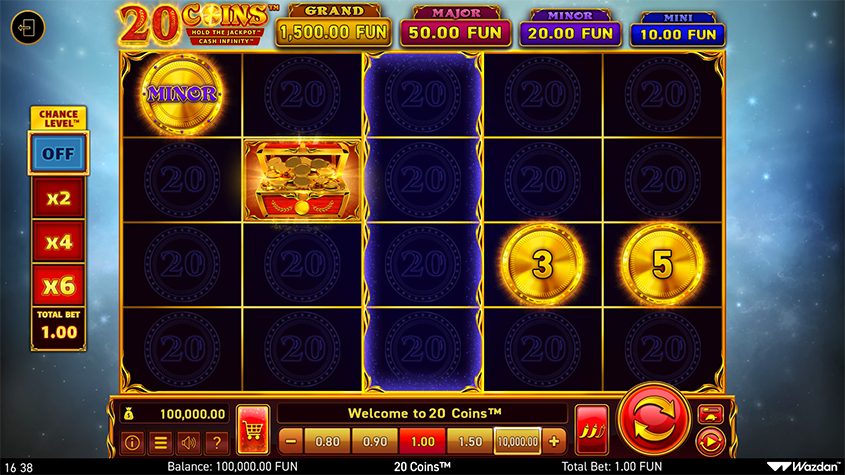 20 Coins Slot | Play Online | RTP: 96.18%