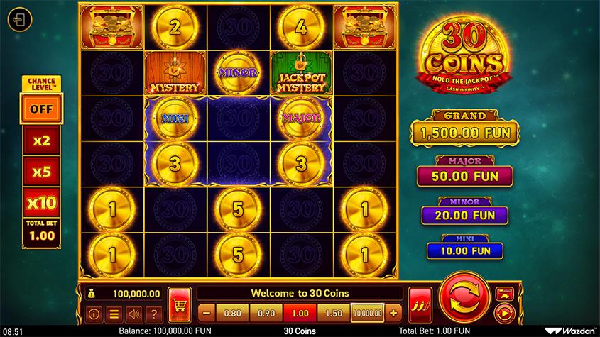 30 Coins Slot - Free Play in Demo Mode - Dec 2025