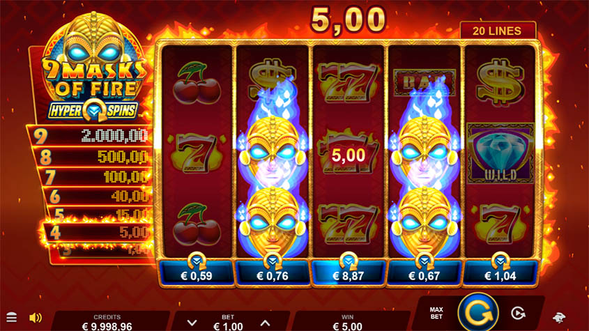 9 Masks of Fire Hyper Spins Slot - Play Free Slots Demos