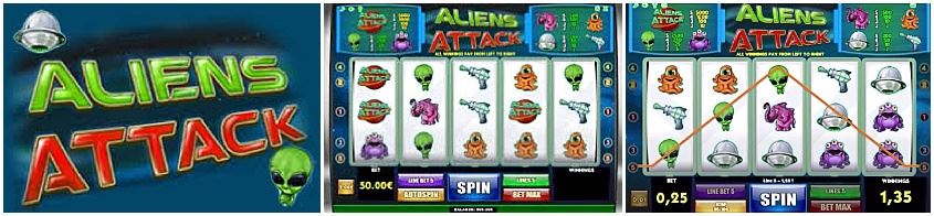 Aliens Attack Slot - Free Play in Demo Mode