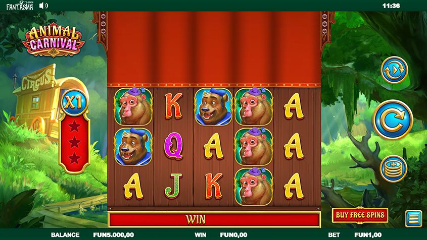 Animal Carnival Slot - Free Play in Demo Mode