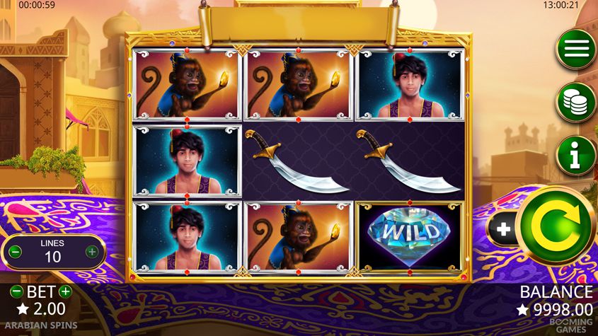 Arabian Spins Slot - Free Play in Demo Mode