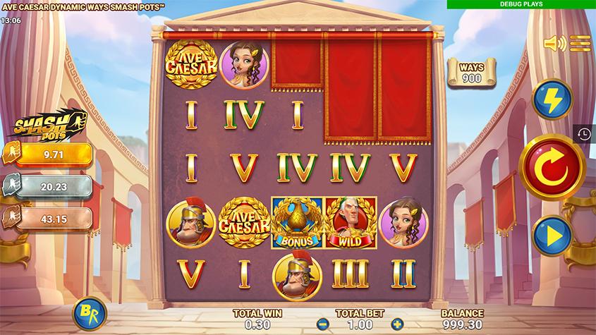 Ave Caesar Dynamic Ways Smash Pots Slot - Free Play in Demo Mode