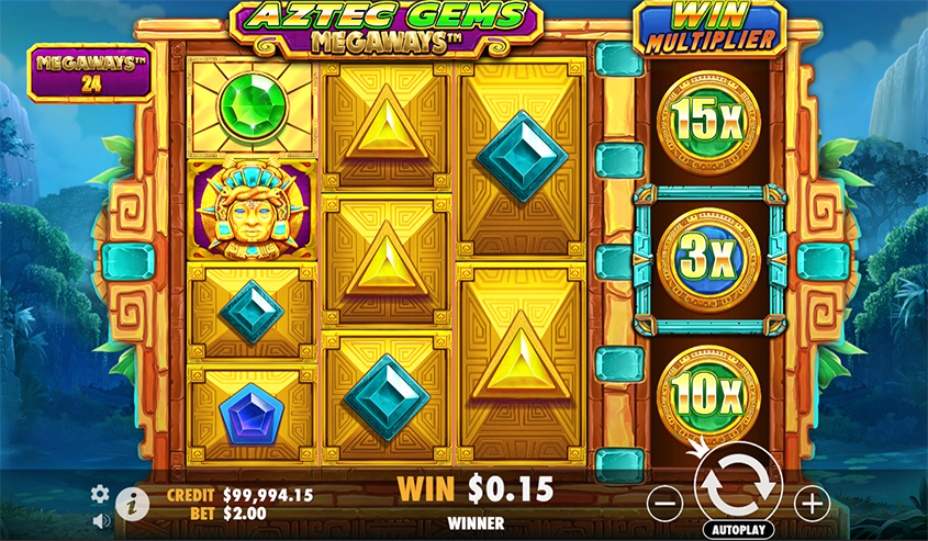 Aztec Gems Megaways Slot | Play Online | RTP: 96.58%