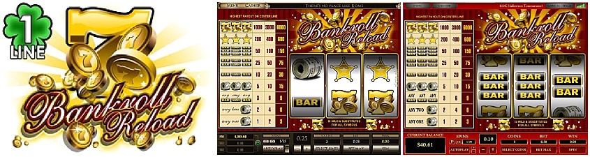 Bankroll Reload 1 Line Slot - Free Play in Demo Mode