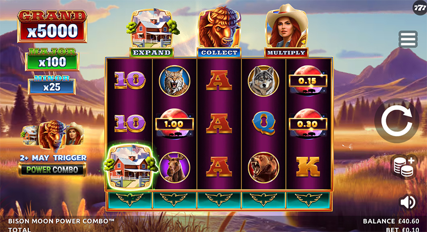 Bison Moon Power Combo Slot | Play Online | RTP: 96.02%