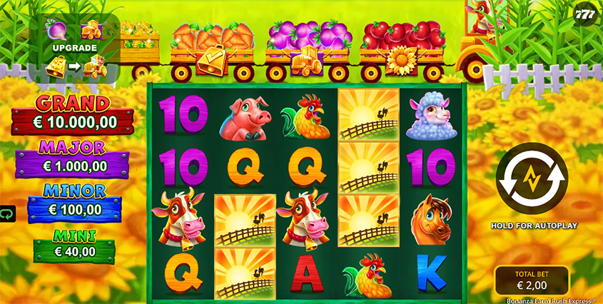 Bonanza Farm Rush Express Slot | Play Online | RTP: 96.50%