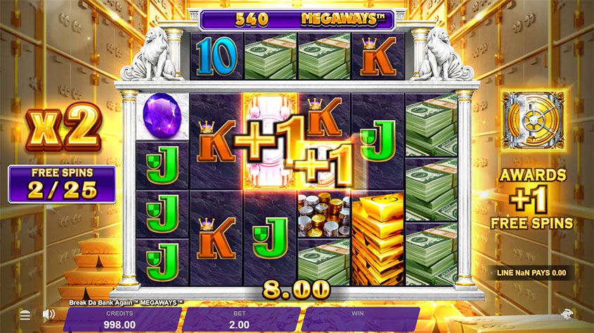 Break Da Bank Again Megaways Slot - Free Play in Demo Mode