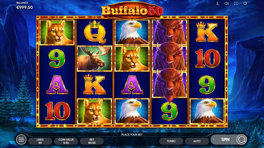 Buffalo 50 Slot - Free Play in Demo Mode