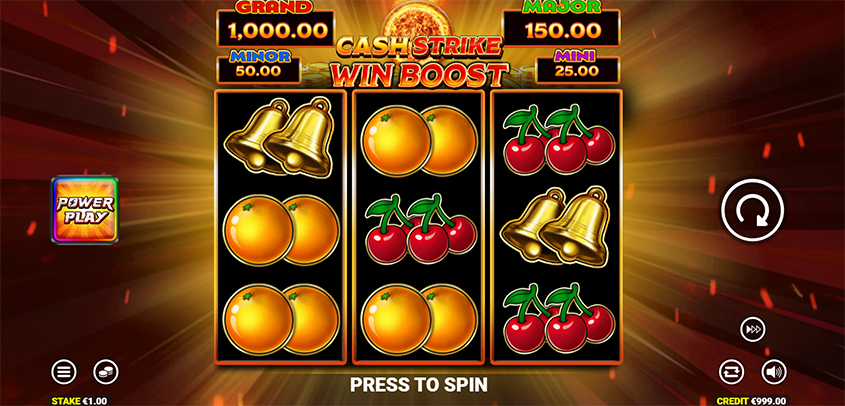 Cash Strike Win Boost Slot | Play Online | RTP: 96.00%