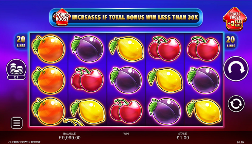 Cherry Power Boost Demo Slot | Real Play or Free