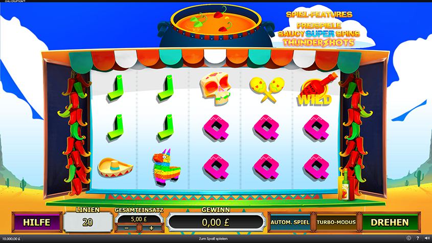 Chili Eruption Thundershots Slot - Free Play in Demo Mode
