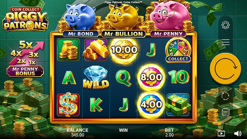 Slots Coin Collect Piggy Patrons: jogos, rodadas e bônus gratuitos
