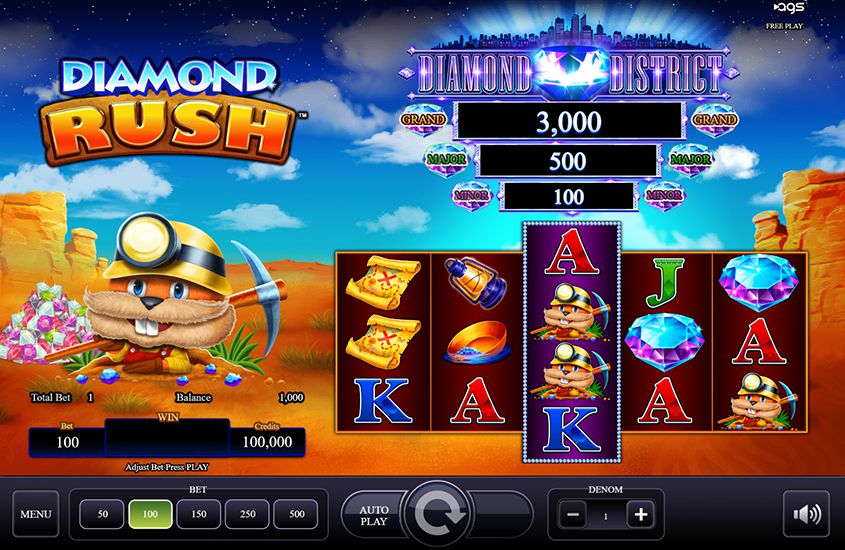 Diamond Rush Slot - Play Free Slots Demos