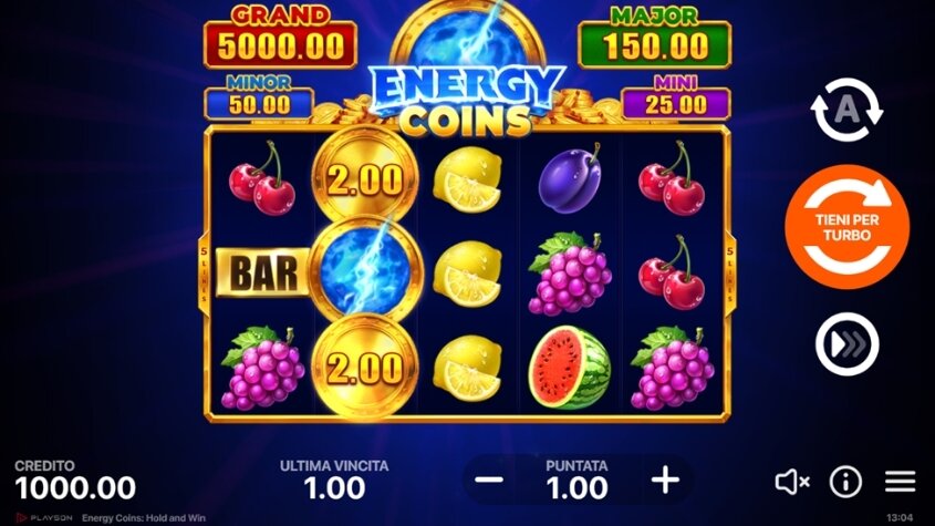 Energy Coins: Hold & Win Slot | Play Online | RTP: 95.74%