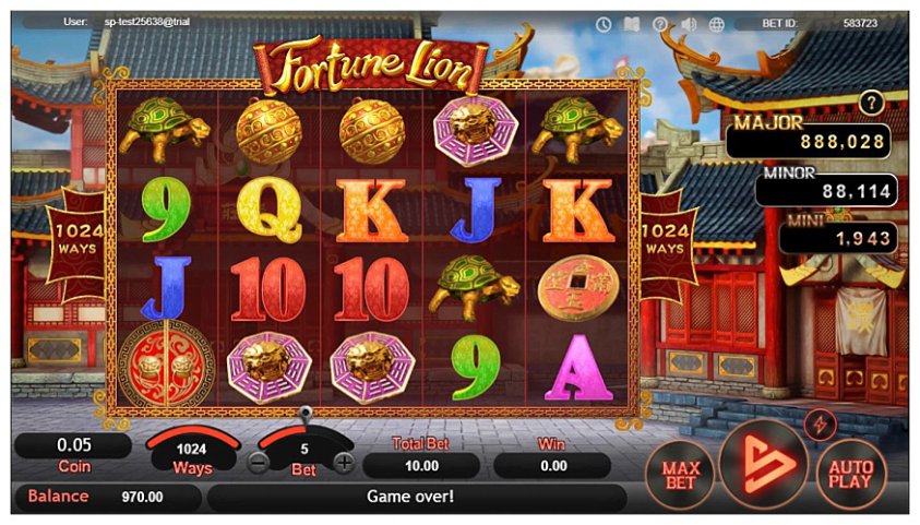 Fortune Lion Slot - Free Play in Demo Mode