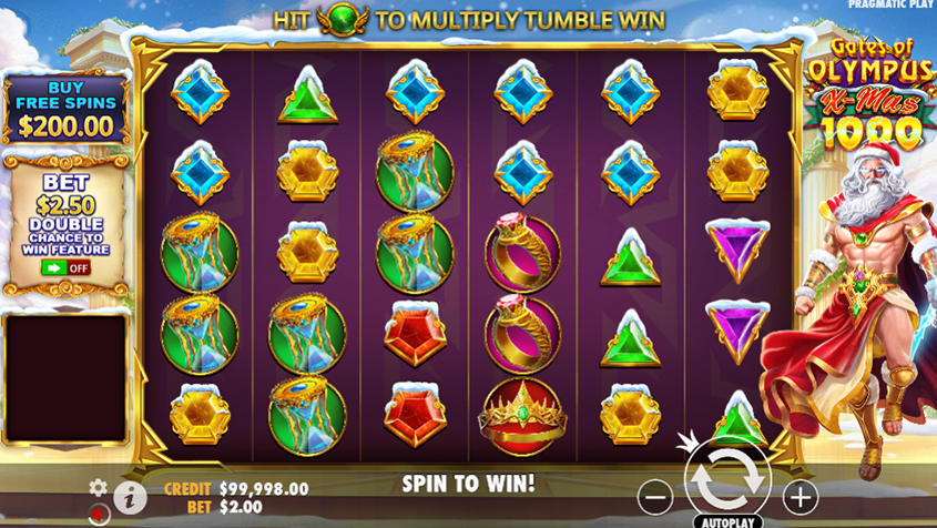 Gates of Olympus Xmas 1000 Slot | Play Online | RTP: 96.50%