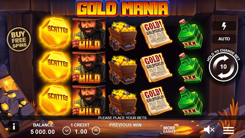 Gold Mania Slot - Free Play in Demo Mode