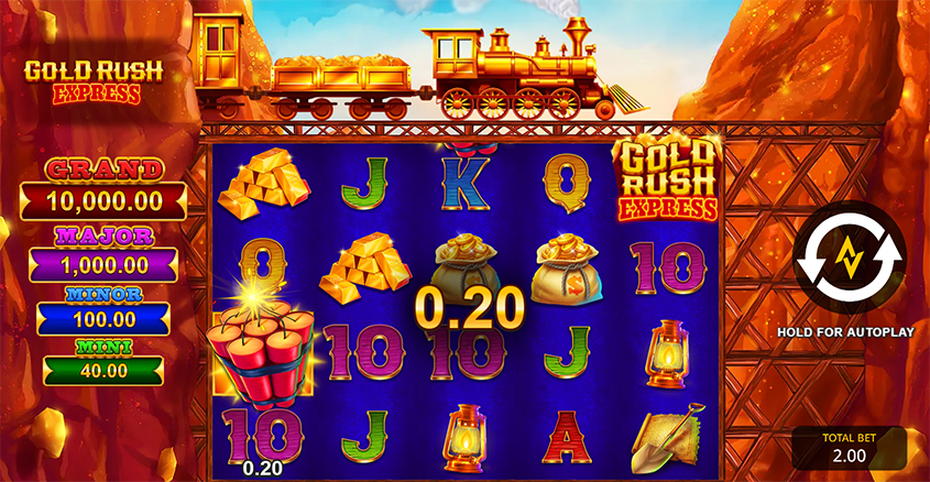 Gold Rush Express Slot | Play Online | RTP: 96.45%