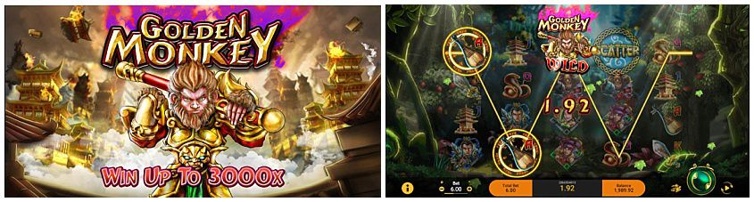 Golden Monkey Slot - Free Play in Demo Mode