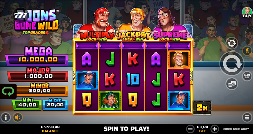 Goons Gone Wild Slot | Play Online | RTP: 96.02%