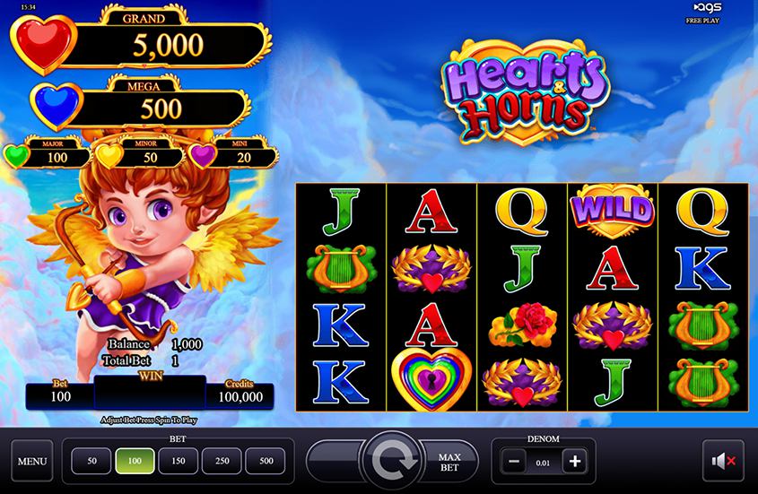 Hearts and Horns Slot - Play Free Slots Demos