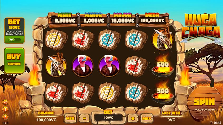 Huga Chaga Slot - Free Play in Demo Mode
