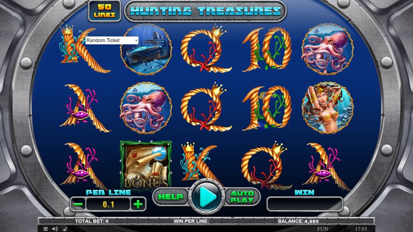 Hunting Treasures Slot - Free Play in Demo Mode