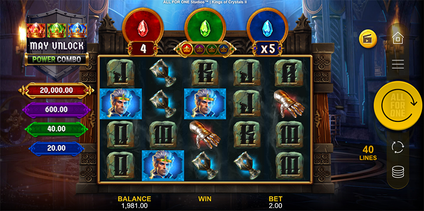 Kings of Crystals II Power Combo Slot | Play Onlin