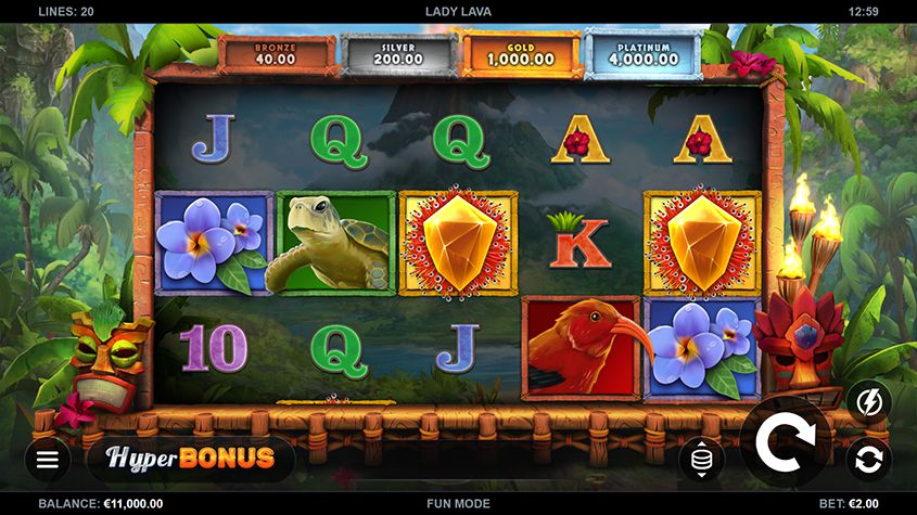 Lady Lava Slot - Free Play in Demo Mode