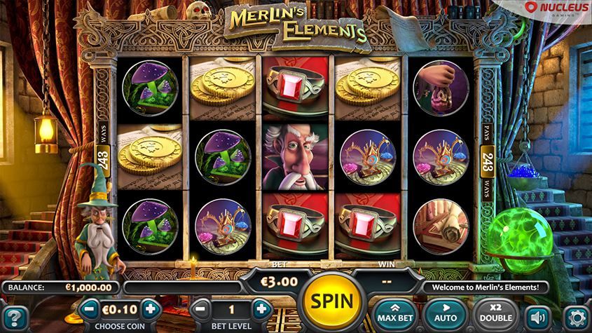 Merlin's Elements Slot - Free Play in Demo Mode