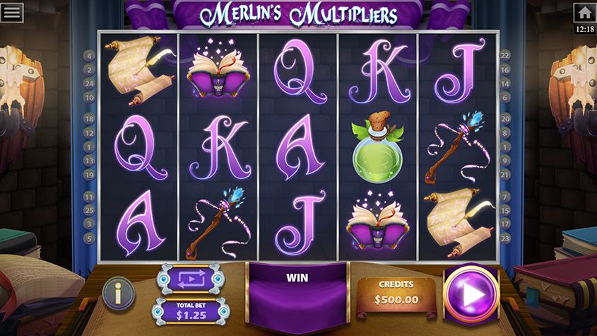 Merlin's Multipliers Slot - Free Play in Demo Mode