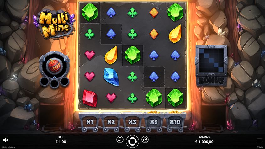 Multi Mine Slot - Free Play in Demo Mode