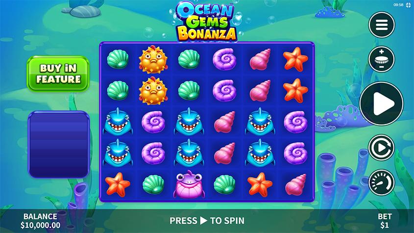 Ocean Gems Bonanza Slot - Free Play in Demo Mode