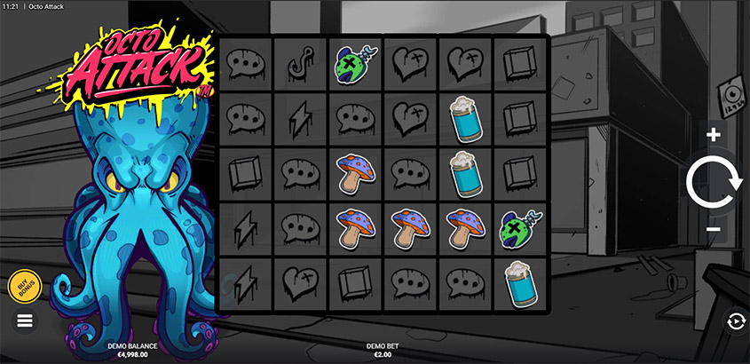 Slots Octo Attack: jogos, rodadas e bônus gratuitos