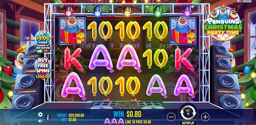 Penguins Christmas Party Time Slot | Slots Temple