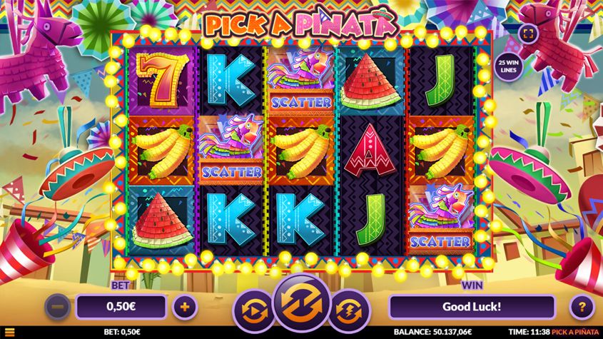 Pick a Pinata Slot - Free Play in Demo Mode