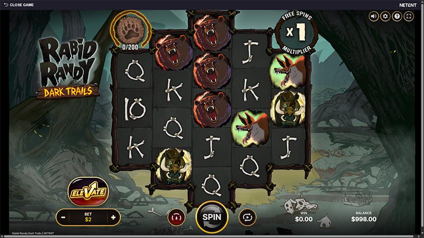 Rabid Randy Dark Trails Slot - Free Play in Demo Mode