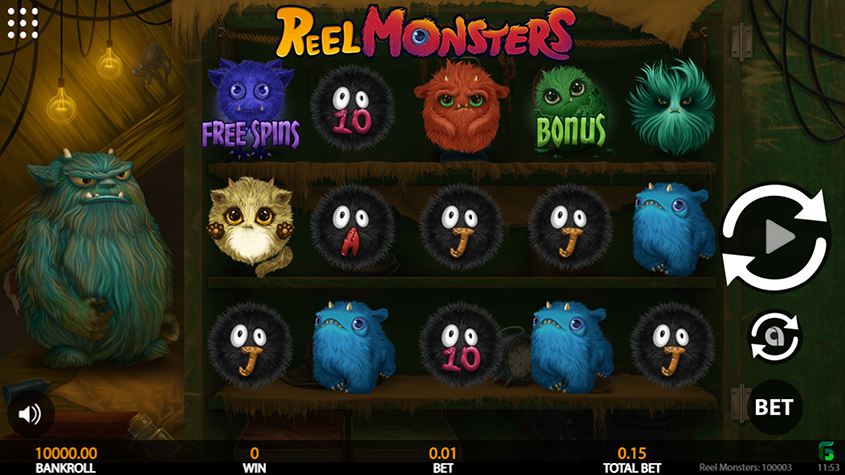 Reel Monsters Slot - Free Play in Demo Mode