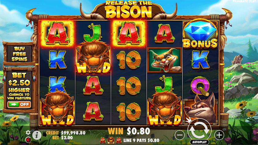 Release the Bison Slot | Play Online | RTP: 96.54%