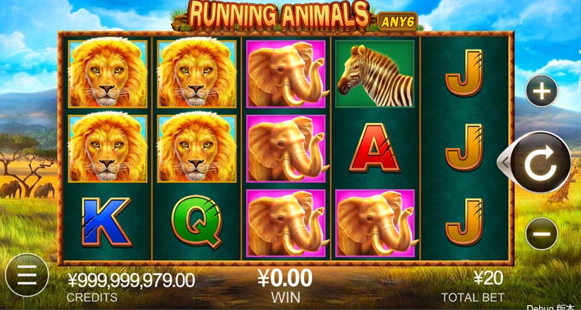 Running Animals Slot - Free Play in Demo Mode