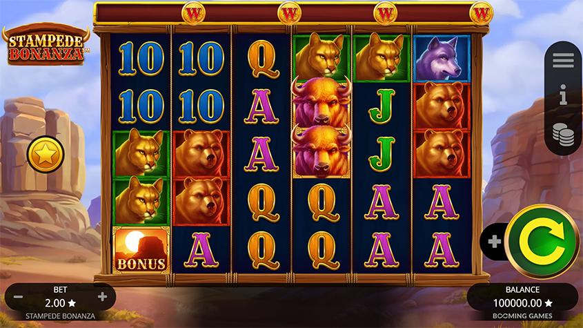 Stampede Bonanza Slot - Free Play in Demo Mode
