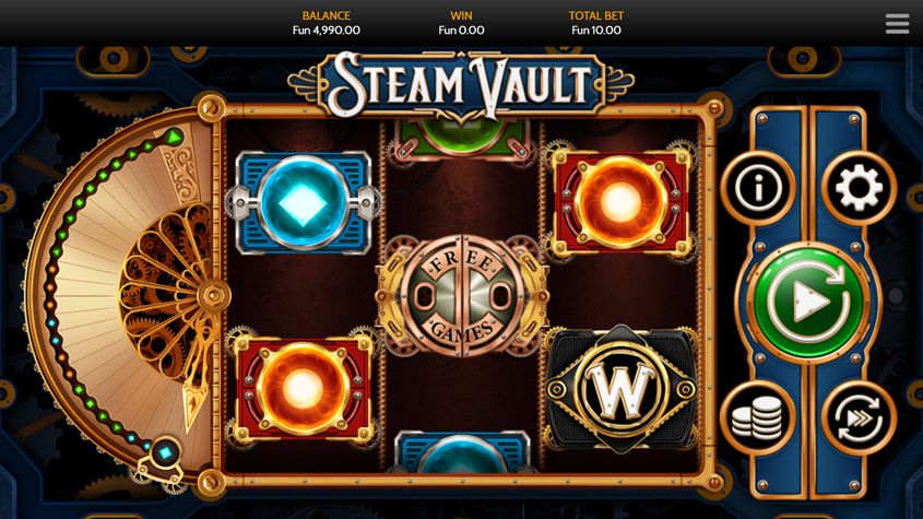 Steam Vault Demo Slot | Play for Free
