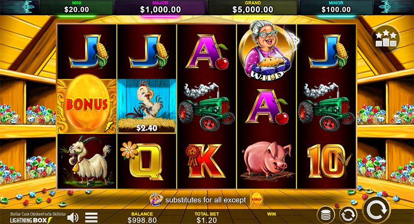 Stellar Cash Chicken Fox 5x Skillstar Slot - Play Free Slots Demos