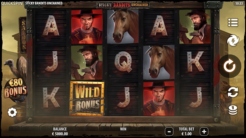 Sticky Bandits Unchained Slot - Free Play in Demo Mode