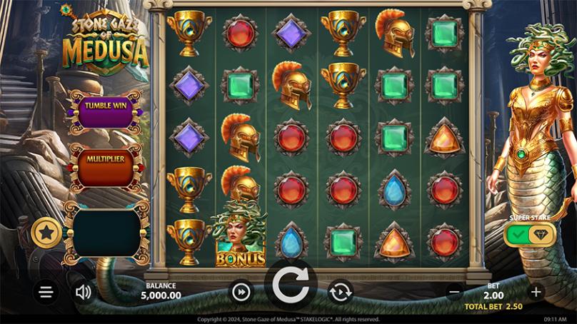 Stone Gaze of Medusa Slot - Free Play in Demo Mode