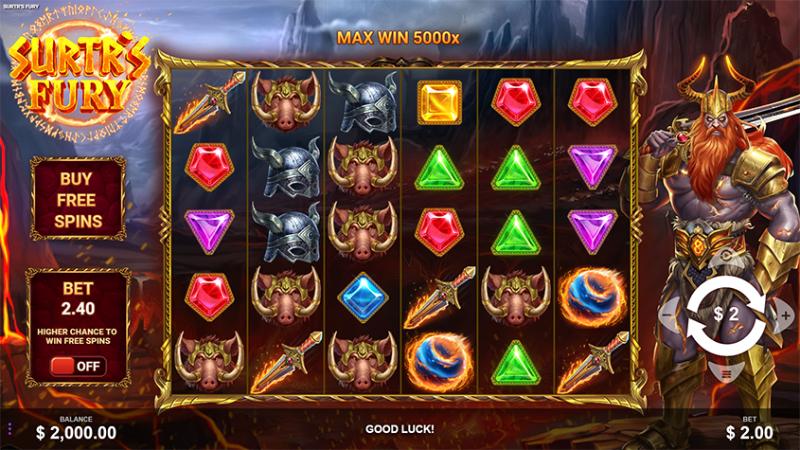 Surtrs Fury Slot - Free Play in Demo Mode