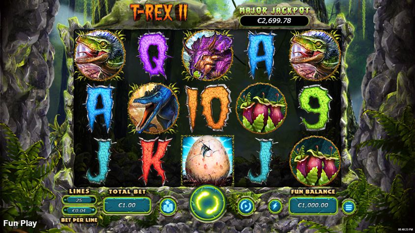 T-Rex II Slot - Free Play in Demo Mode