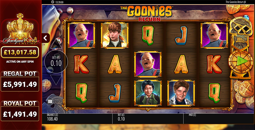 The Goonies Return Jackpot King Slot - Free Play in Demo Mode